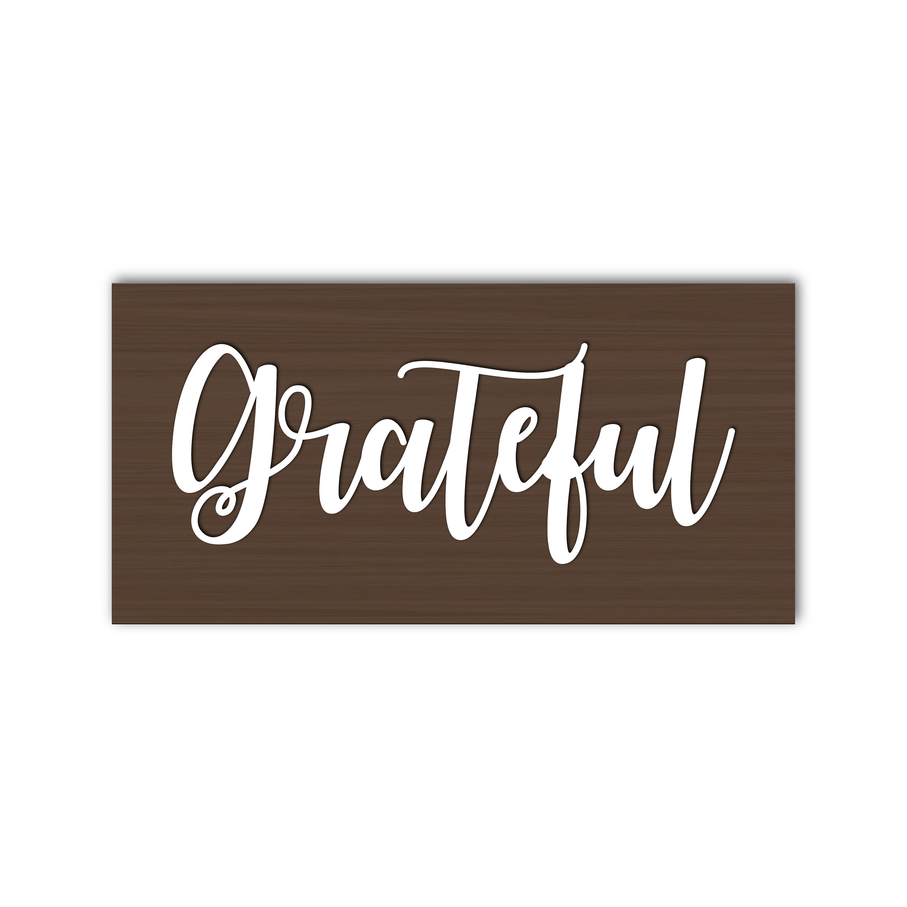Laser Cut Free Standing Grateful Sign Grateful Herringbone Sign Decor ...