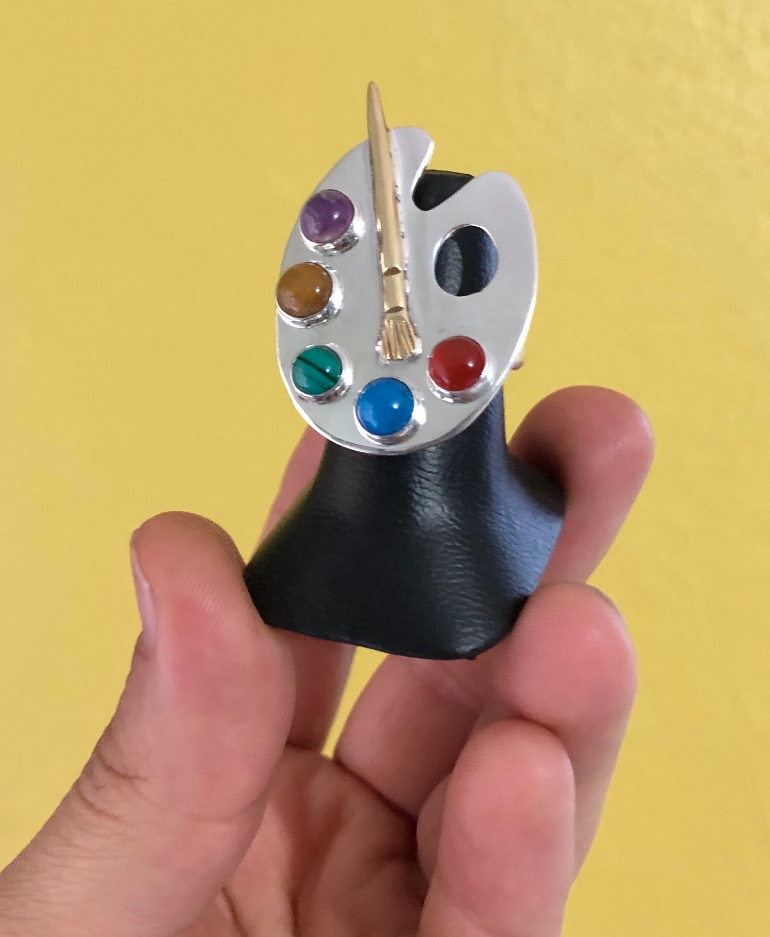 Painters Palette Ring - Etsy
