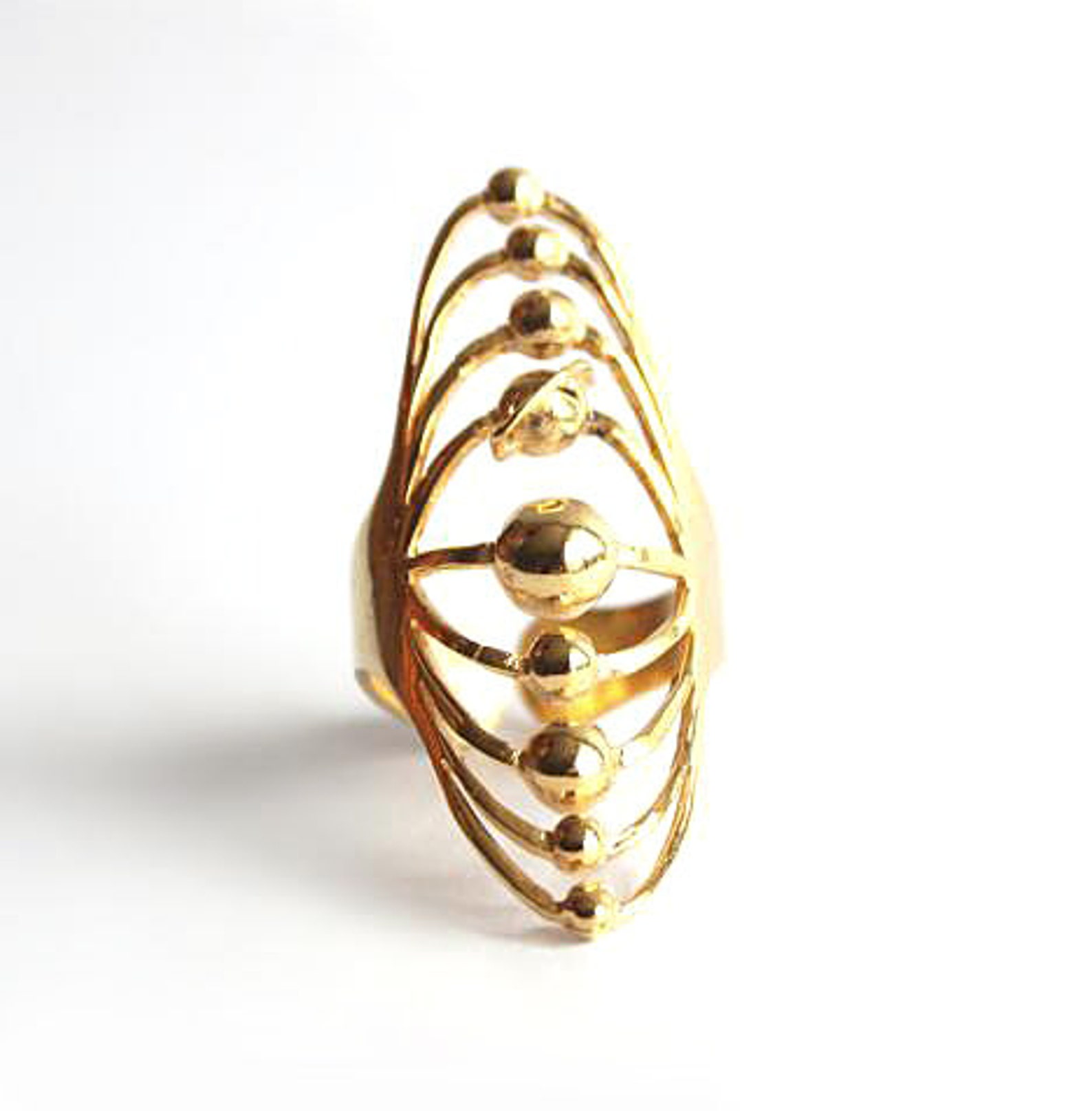 Planetary Alignment Ring in Bronze and Sterling Silver | Etsy