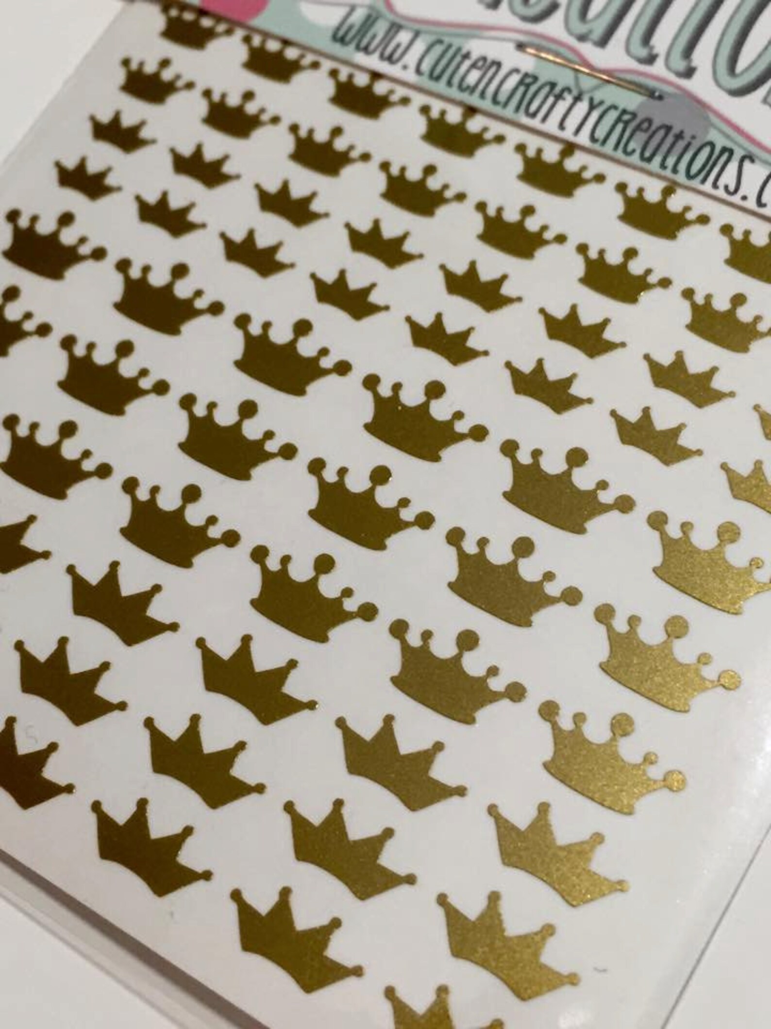 Princess Crown Nail Decals Stickers | Etsy