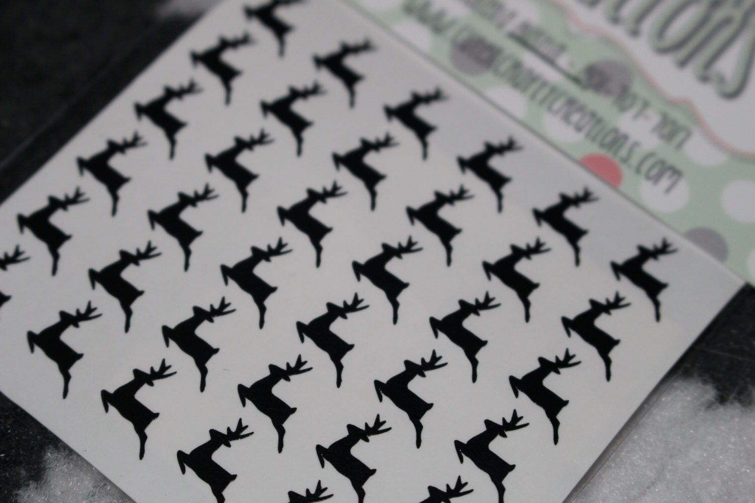 Reindeer Nail Decals - Etsy