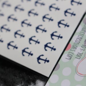 Anchor Nail Decals Vinyl Decal Planner Stickers - Etsy