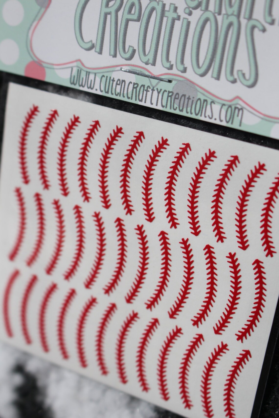 Baseball Softball Stitches Nail Decals - Etsy