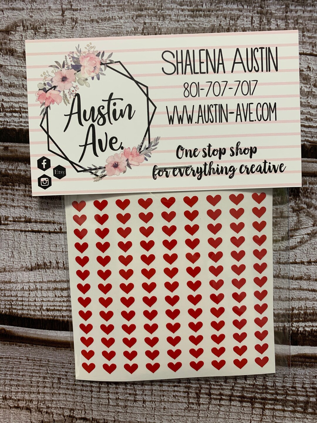 Heart Vinyl Nail Decals - Etsy