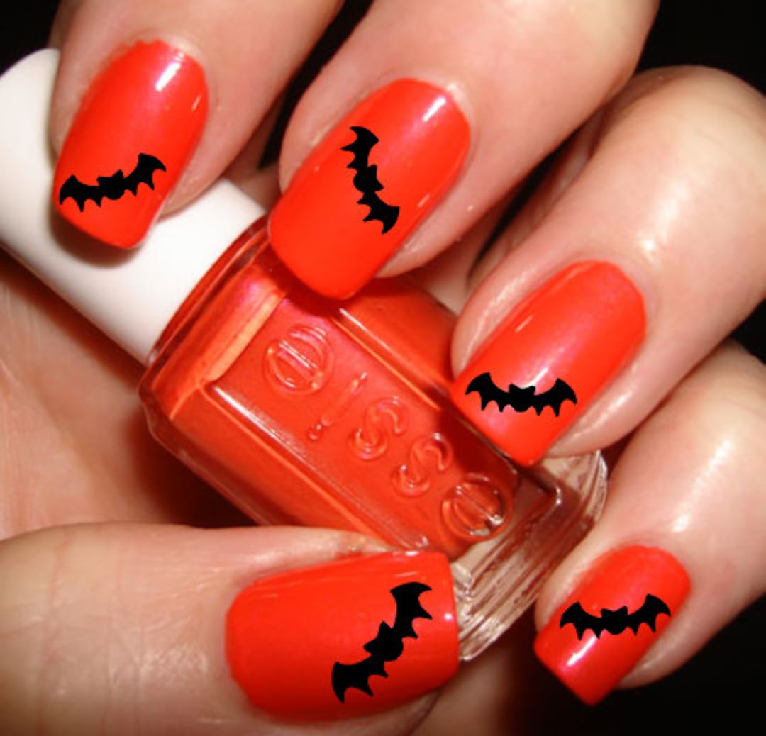 Bat Nail Decals Vinyl Decal Planner Sticker Halloween Holiday - Etsy