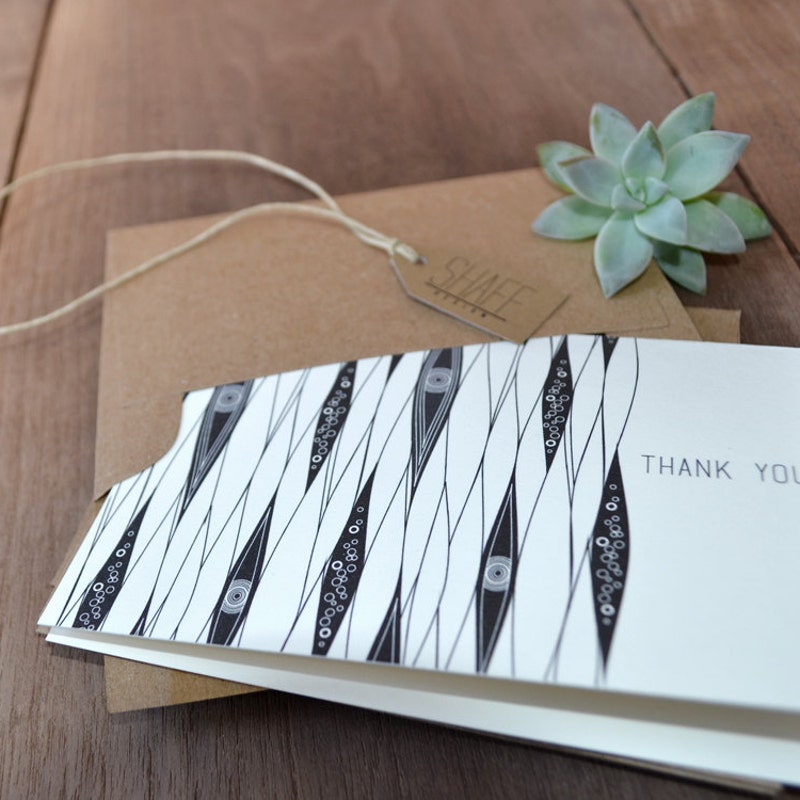 Thank You Card Set - Etsy