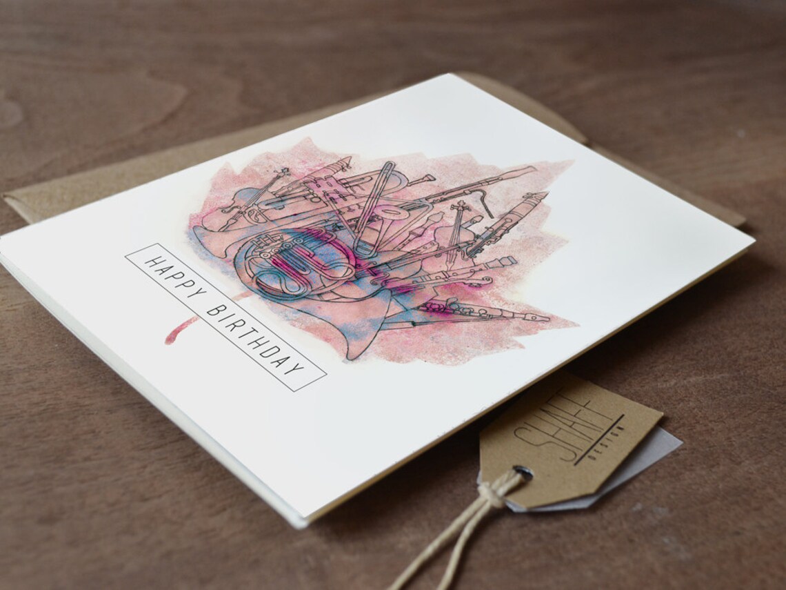 Rustic Birthday Card Maple Leaf Birthday Card Romantic Autumn Birthday ...