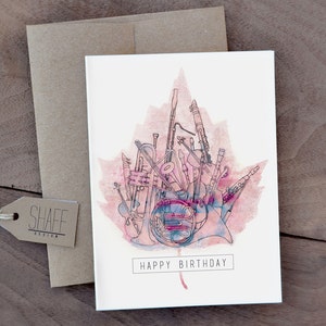 Rustic Birthday Card Maple Leaf Birthday Card Romantic Autumn Birthday ...