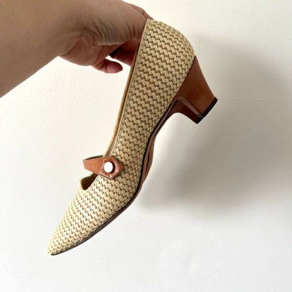 Woven Straw Shoes - Etsy