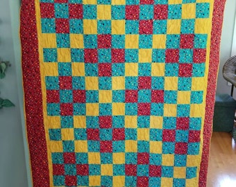 Checkerboard quilt | Etsy