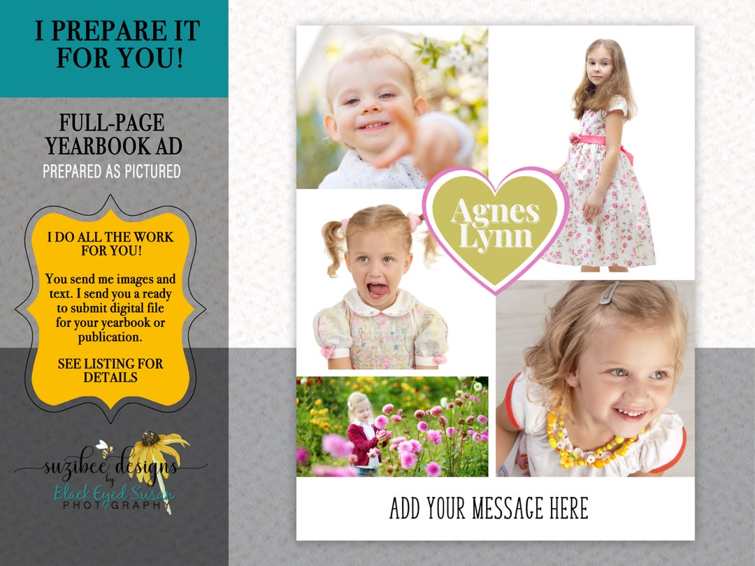 Yearbook Ad, Dance Ad, Full Page, Half Page, Quarter Page, Senior ...