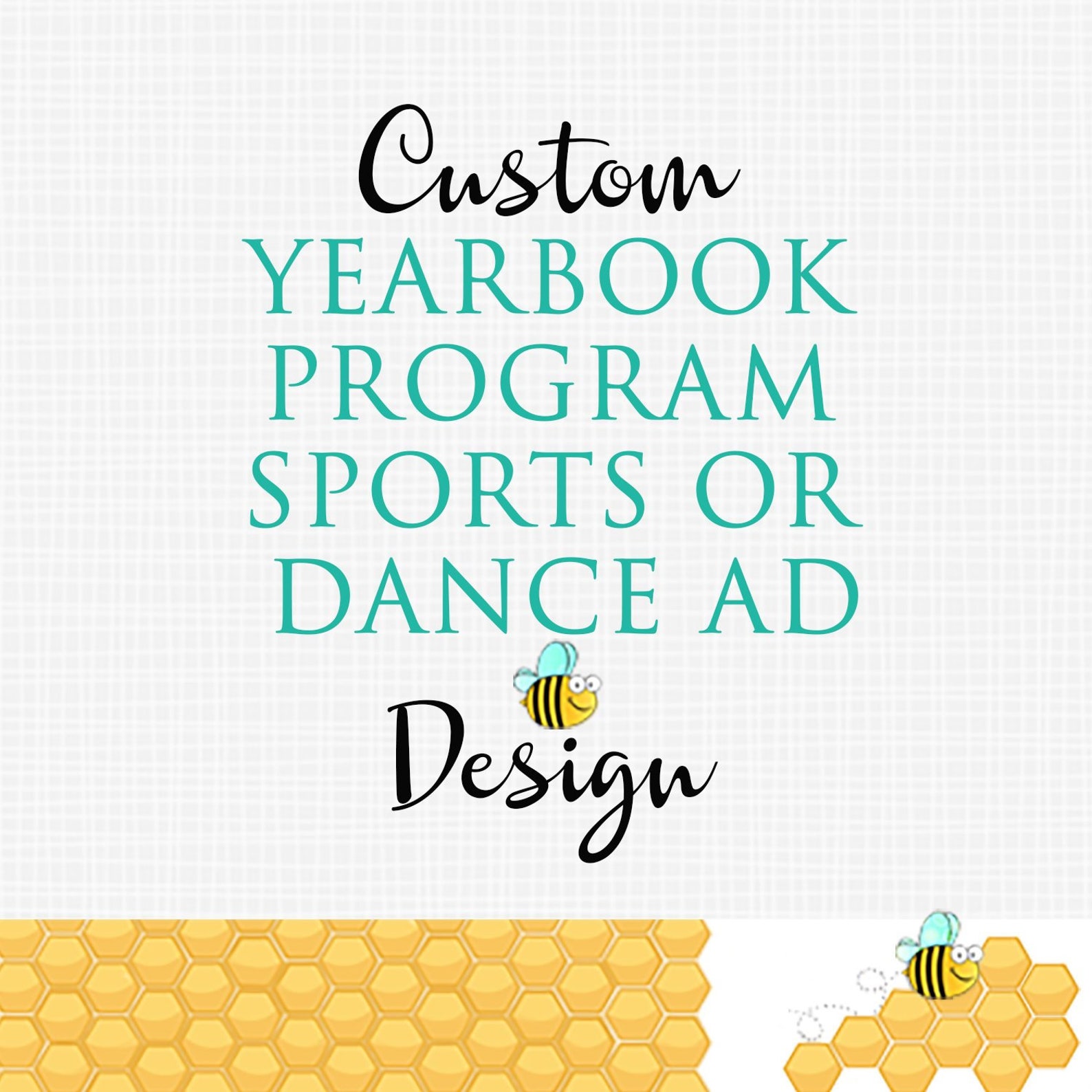 Custom Designed Yearbook Ad Program Ad Sports Ad Senior Ad - Etsy