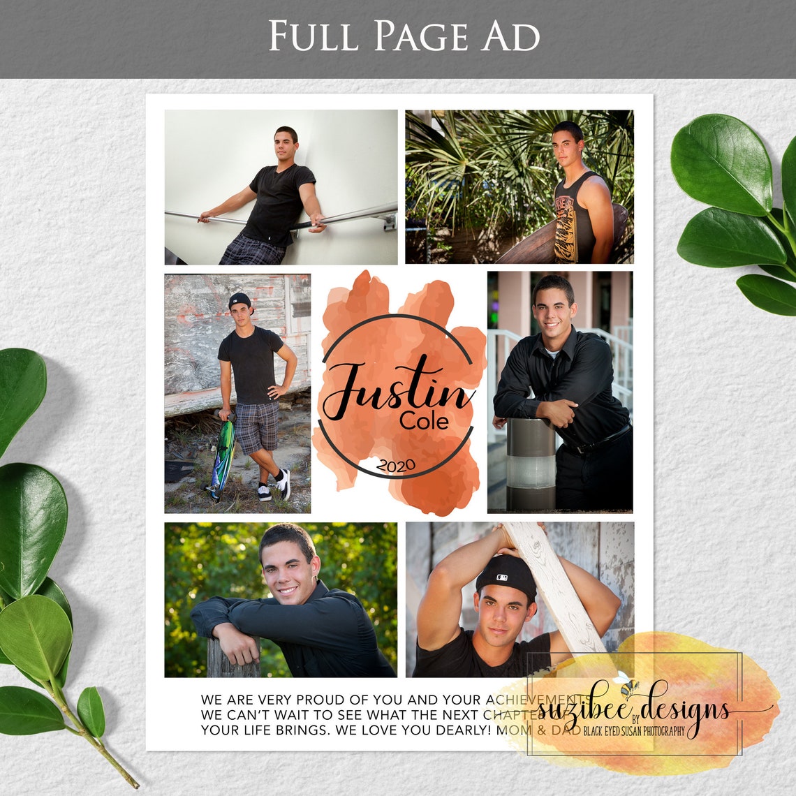 Yearbook Ad Design Ads Senior Ad Dedication Ad Dance Ad | Etsy