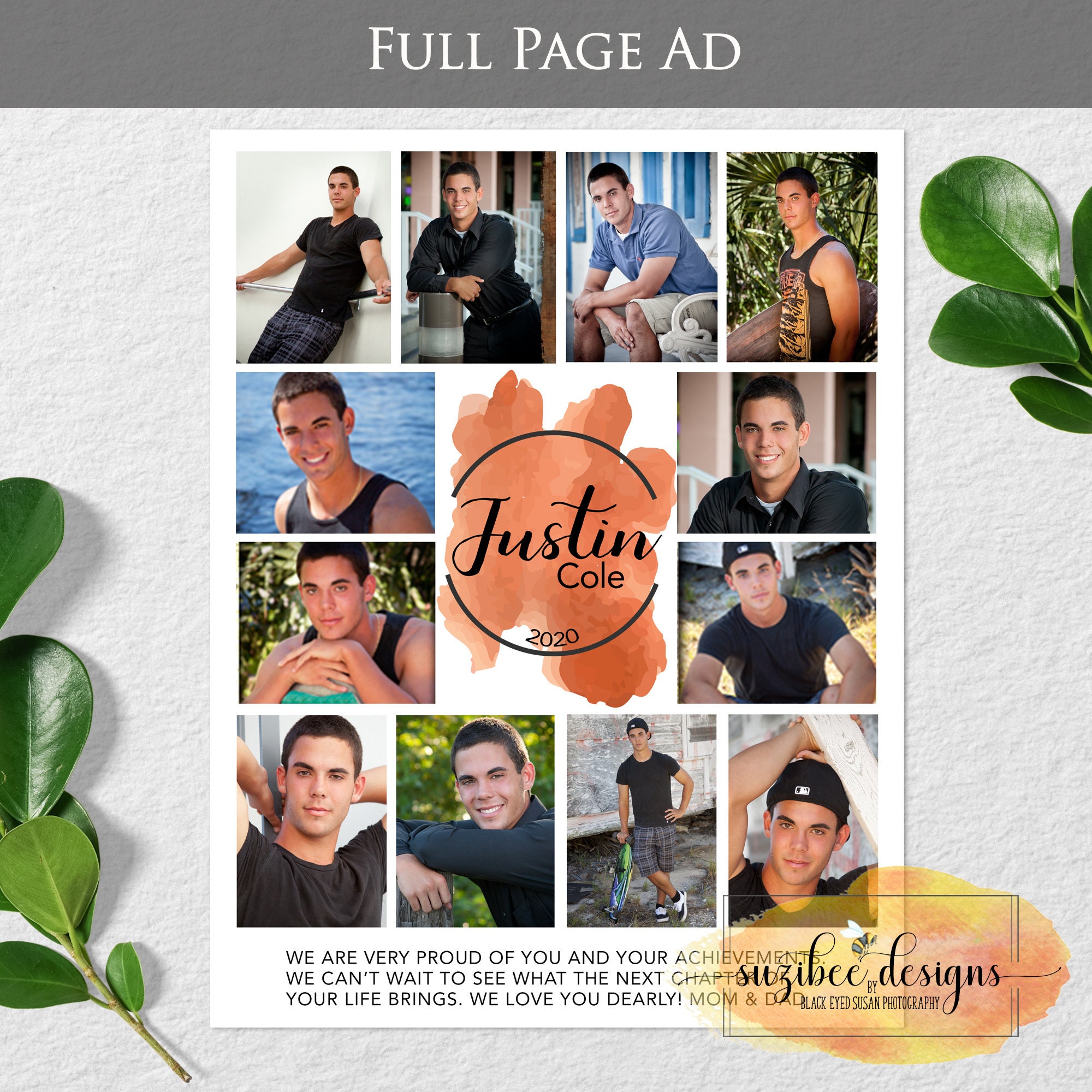 Yearbook Ad Design Ads Senior Ad Dedication Ad Dance Ad - Etsy