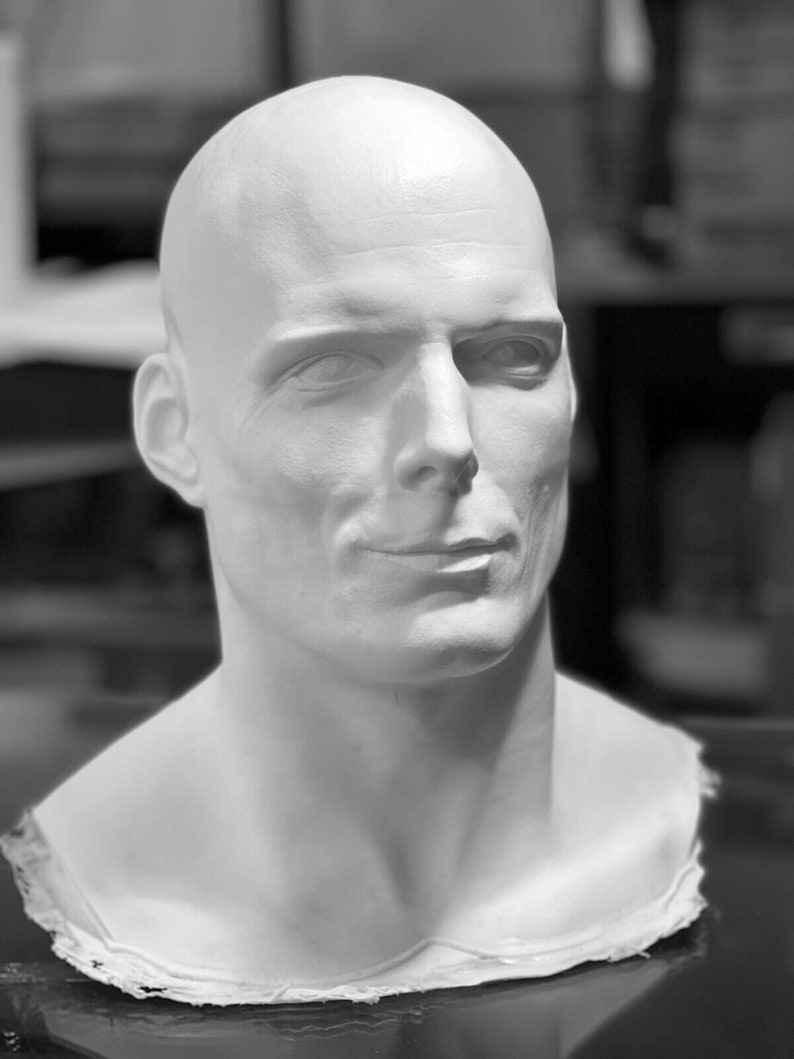 1:1 Christopher Reeve Superman Resin Bust 1978 Donner DC Warner Bros - Etsy