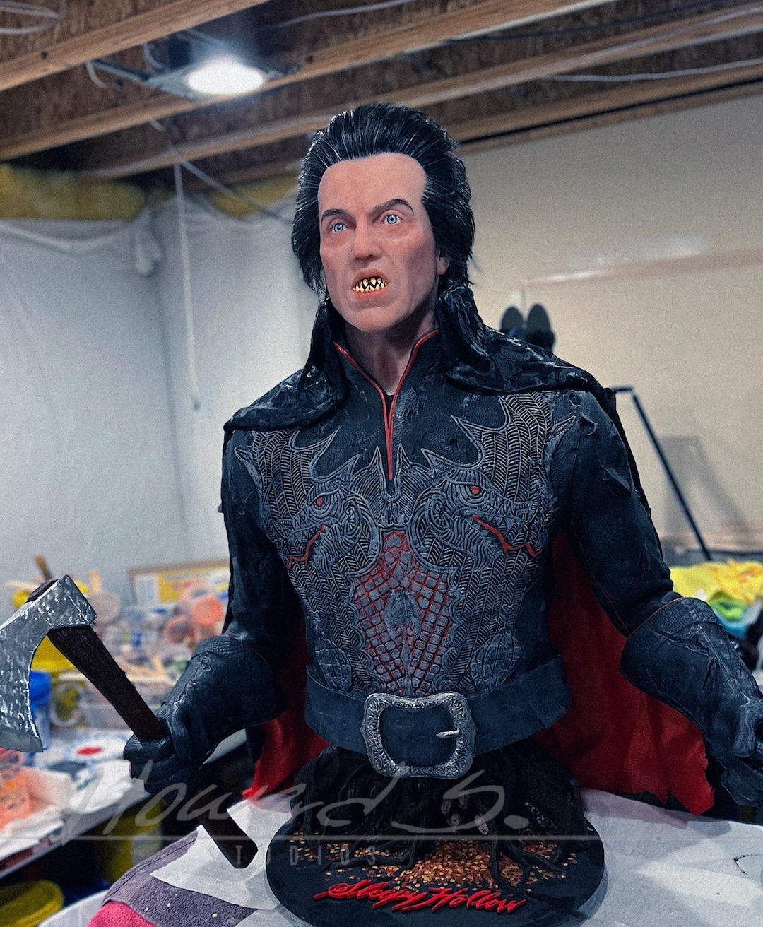 Full Sized 1:1 Headless Horseman Resin Bust Sleepy Hollow Christopher ...