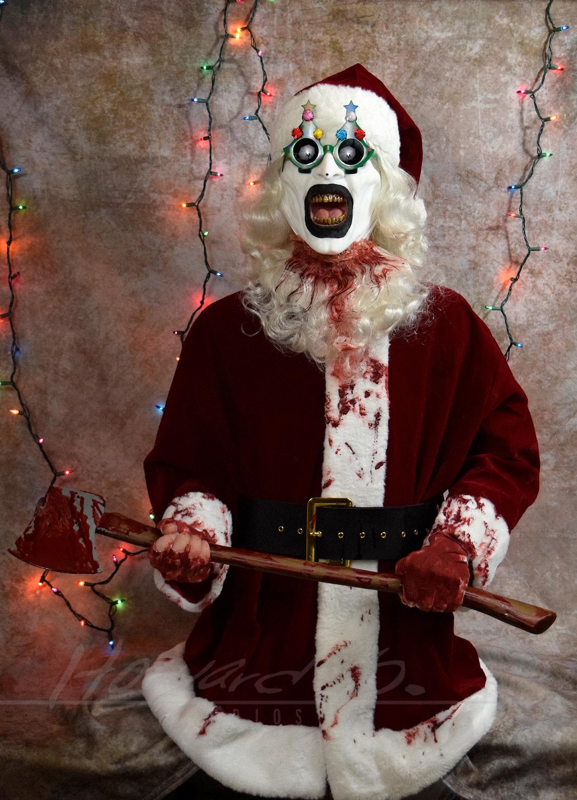 1:1 Full Size Art the Clown Santa Torso Bust Terrifier 3 David Howard ...