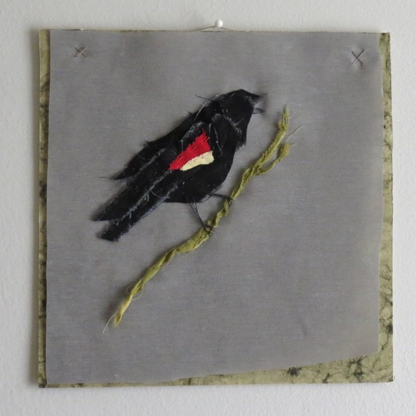 Redwing Blackbird Embroidery - Etsy