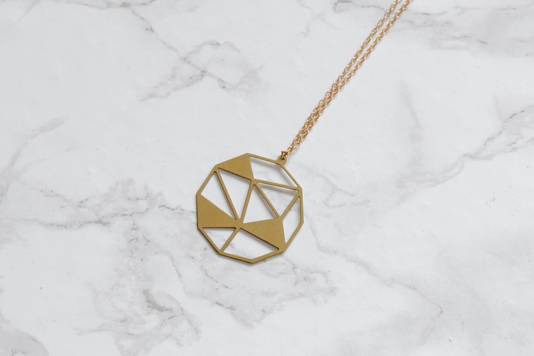 Geometric Filigree Chain Brass Circle Shapes - Etsy