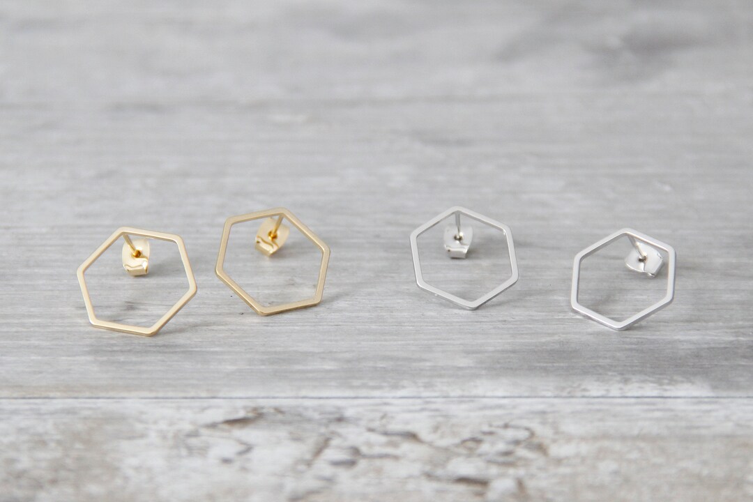 Hexagon Large Plugs Geometric Shapes - Etsy