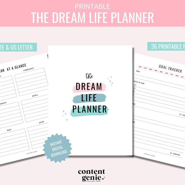 Dream Life Template - Etsy