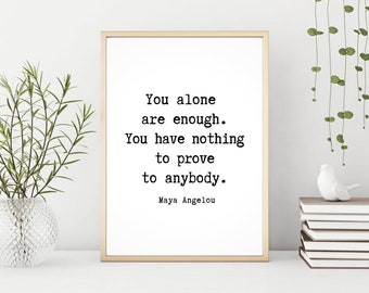 Printable Maya Angelou Quote Digital Wall Art Download - Etsy