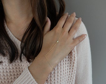 Ring finger bracelet | Etsy