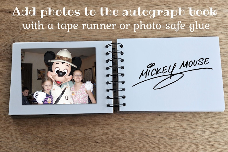 Disney Cruise Autograph Book, Personalized Theme Park Signature Book ...