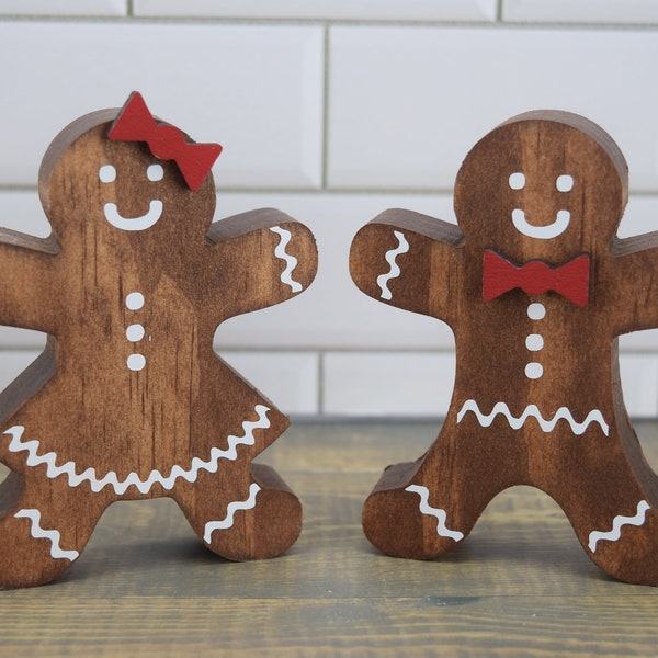Wood Gingerbread Man - Etsy