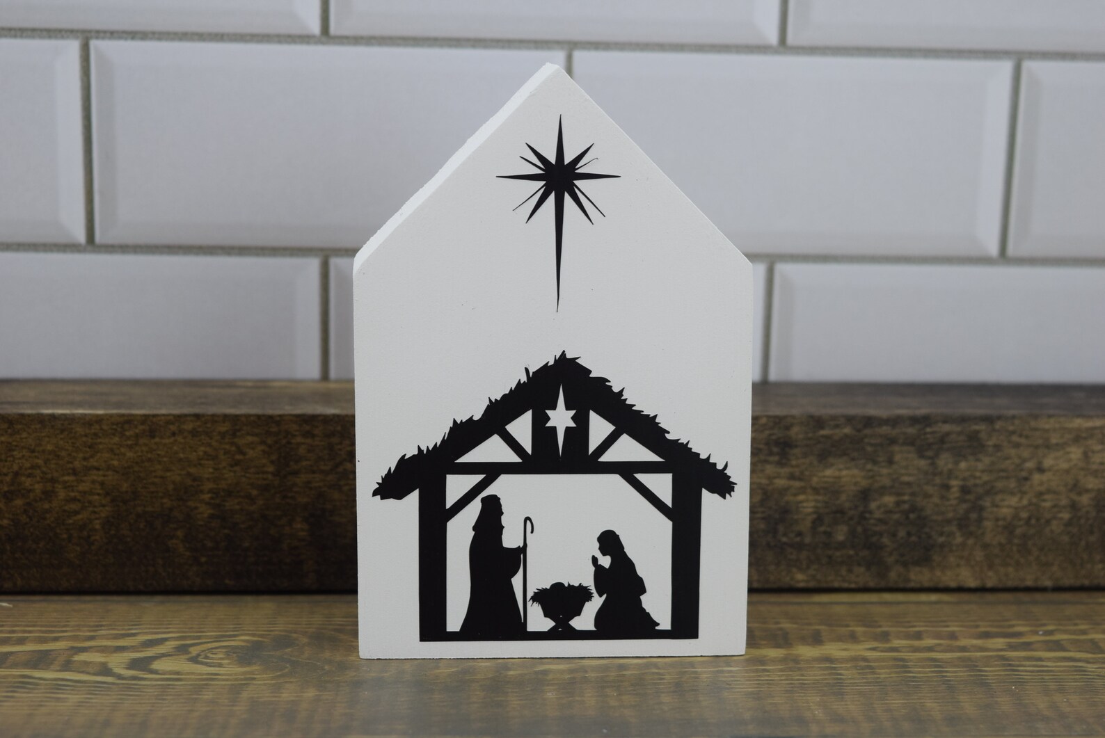 Tiered Tray Nativity Scene Set Silent Night Decor O Holy - Etsy