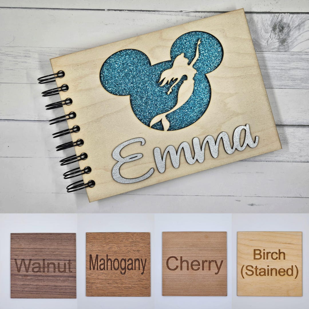 Personalized Little Mermaid Disney Princess Autograph Book, Ariel Theme ...