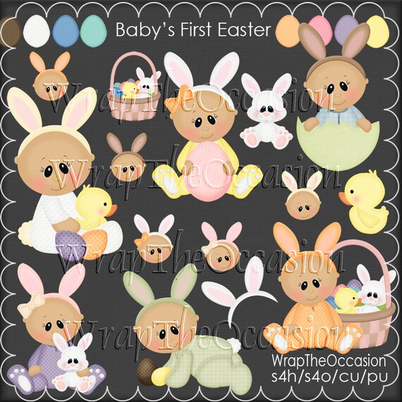 Baby's First Easter CU Clipart | Etsy