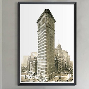 Flatiron Building Print Poster : Vintage New York Flatiron fuller ...