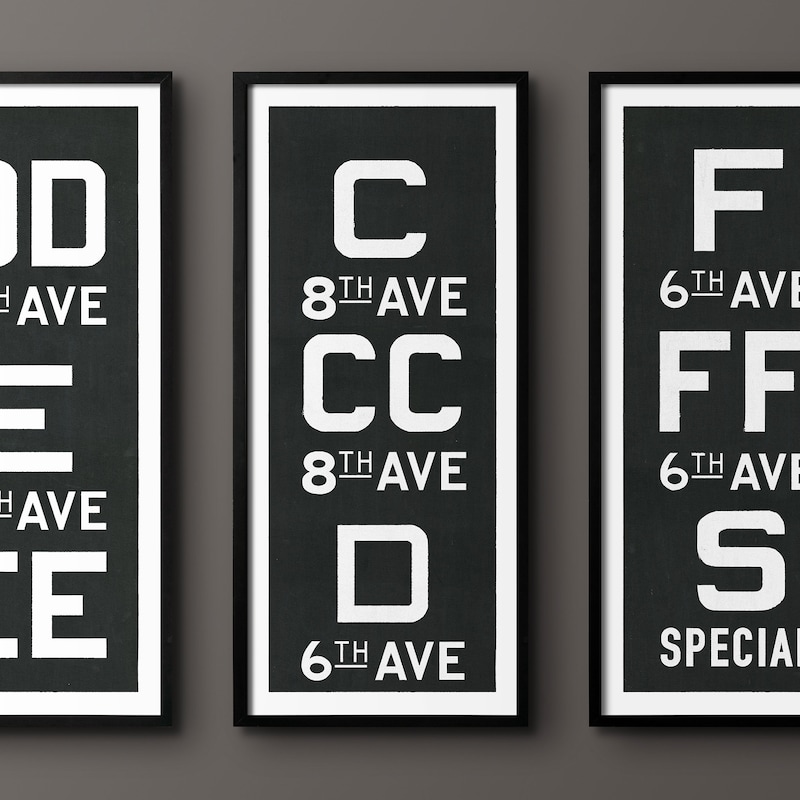 Subway Poster - Etsy