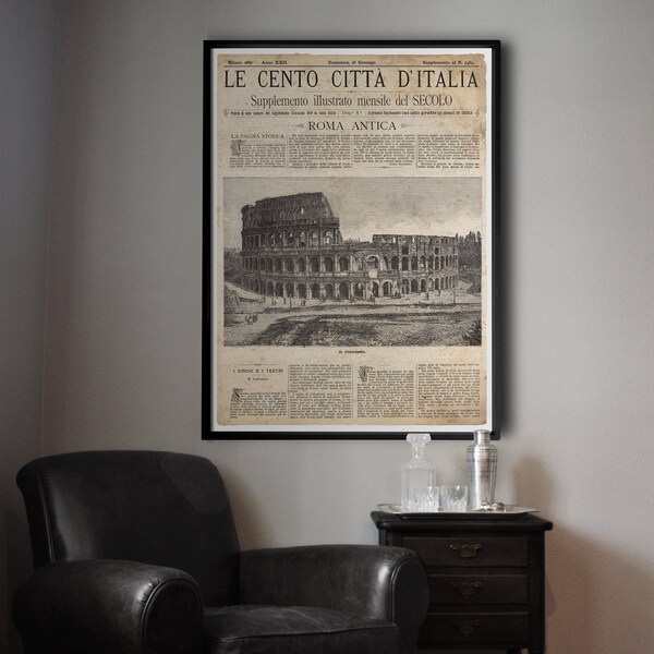 Antique Newspaper - Etsy