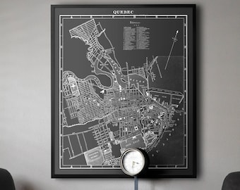 Canada Maple Leaf Map Map of Montreal Montreal Quebec Map - Etsy