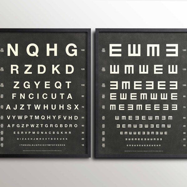 Vintage Eye Chart - Etsy