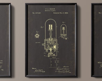 Light Bulb Poster | Etsy