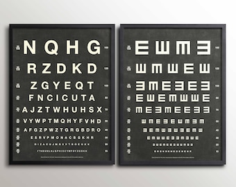 Eye Chart Print - Etsy