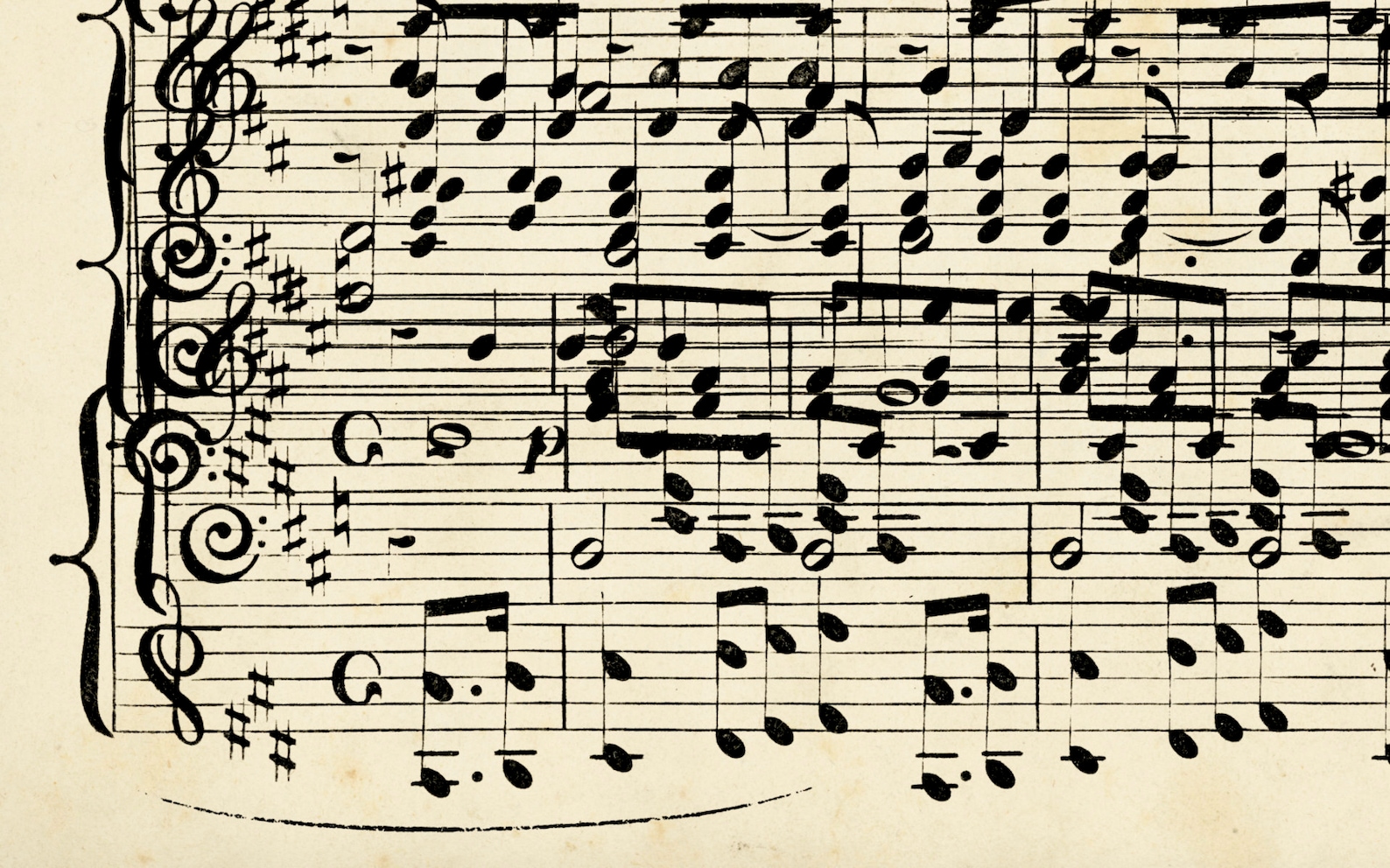 Sheet Music Art : Vintage 1800s Tribute to Music Sheet Music Art Print ...