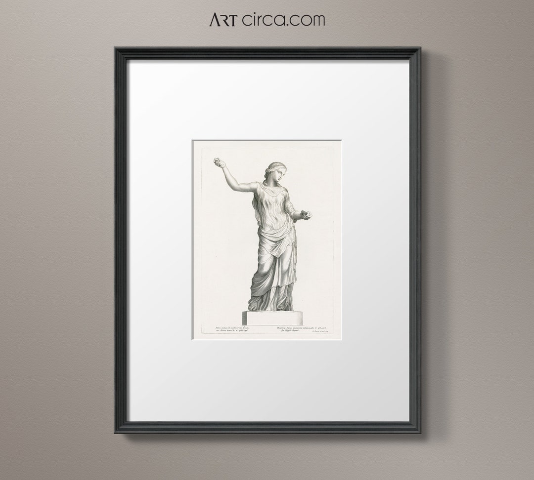Antique Figure Drawing #4 : Statue Engraving - Gallery Wall Decor ...