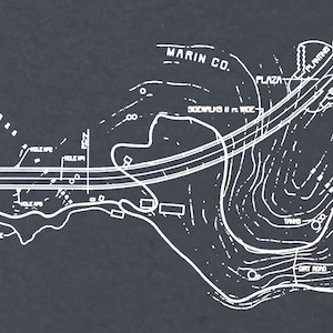 Golden Gate Bridge Blueprint : Vintage San Francisco Golden Gate Bridge ...