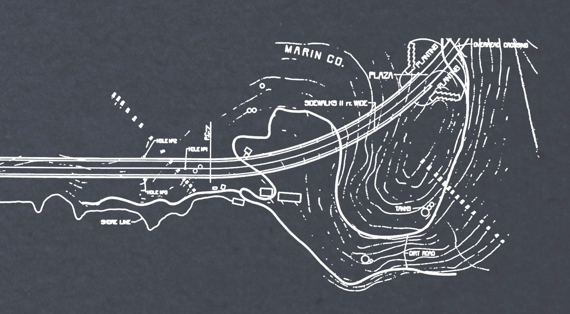 Golden Gate Bridge Blueprint : Vintage San Francisco Golden Gate Bridge ...