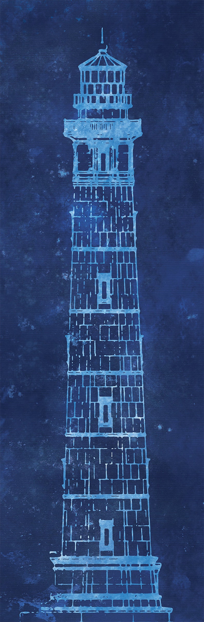 Cape Henry Lighthouse Blueprint : Vintage Cape Henry - Etsy