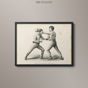 Boxing Art - Vintage Boxing Poster - Vintage Sports Art - Man Cave ...