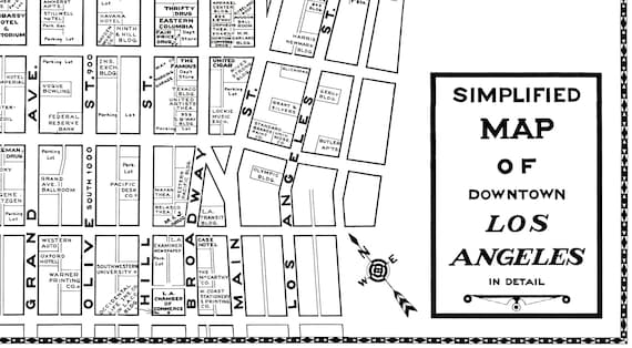 Downtown Los Angeles Map