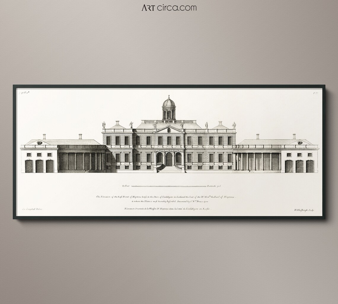 Architecture Art #1 : 18th C. Palace Elevations Collection - Old ...