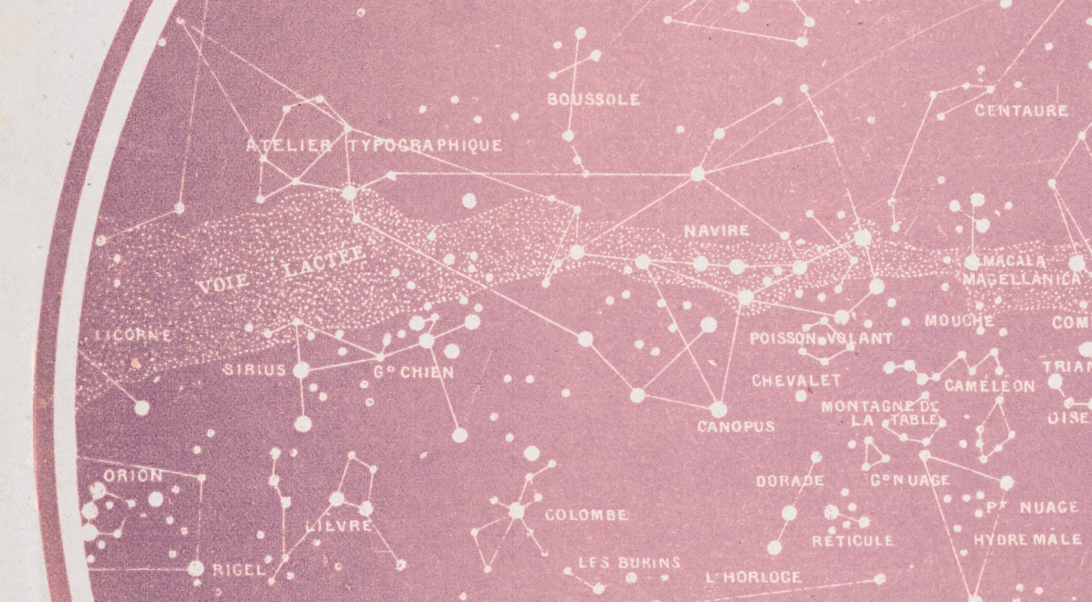 Nursery Star Map : Vintage French Constellation Map - Constellation Map ...