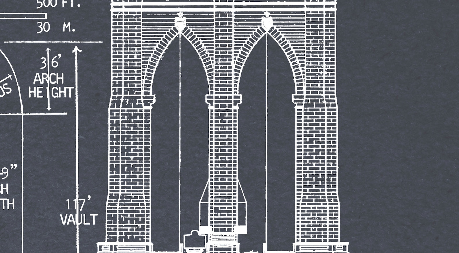 Brooklyn Bridge Blueprint : Vintage New York Brooklyn Bridge - Etsy