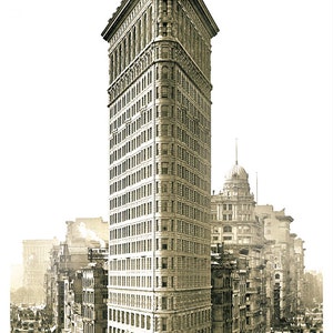 Flatiron Building Print Poster : Vintage New York Flatiron "fuller ...